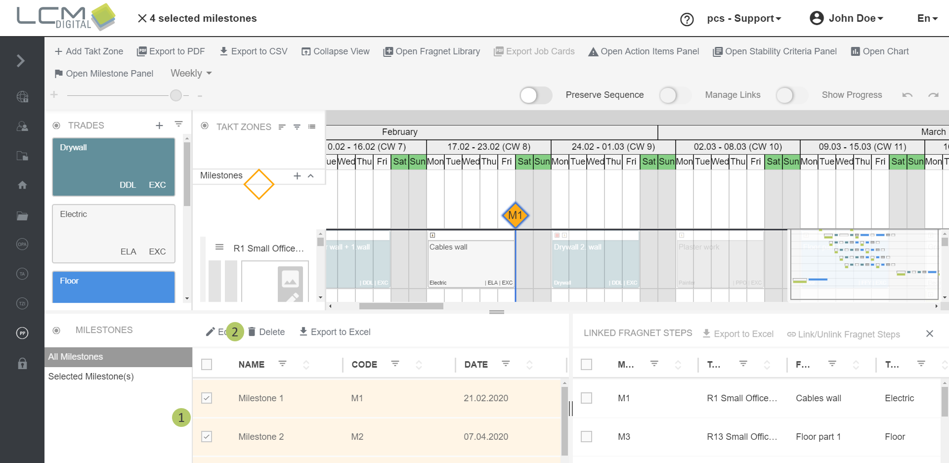 [1.x] Milestones – LCM Digital EN